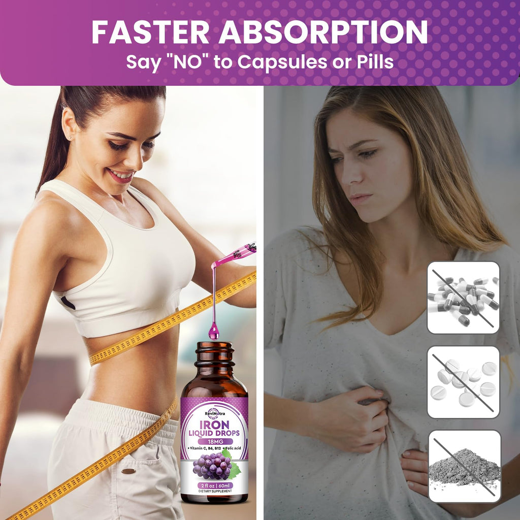 vitamin B6 and B12 iron drops