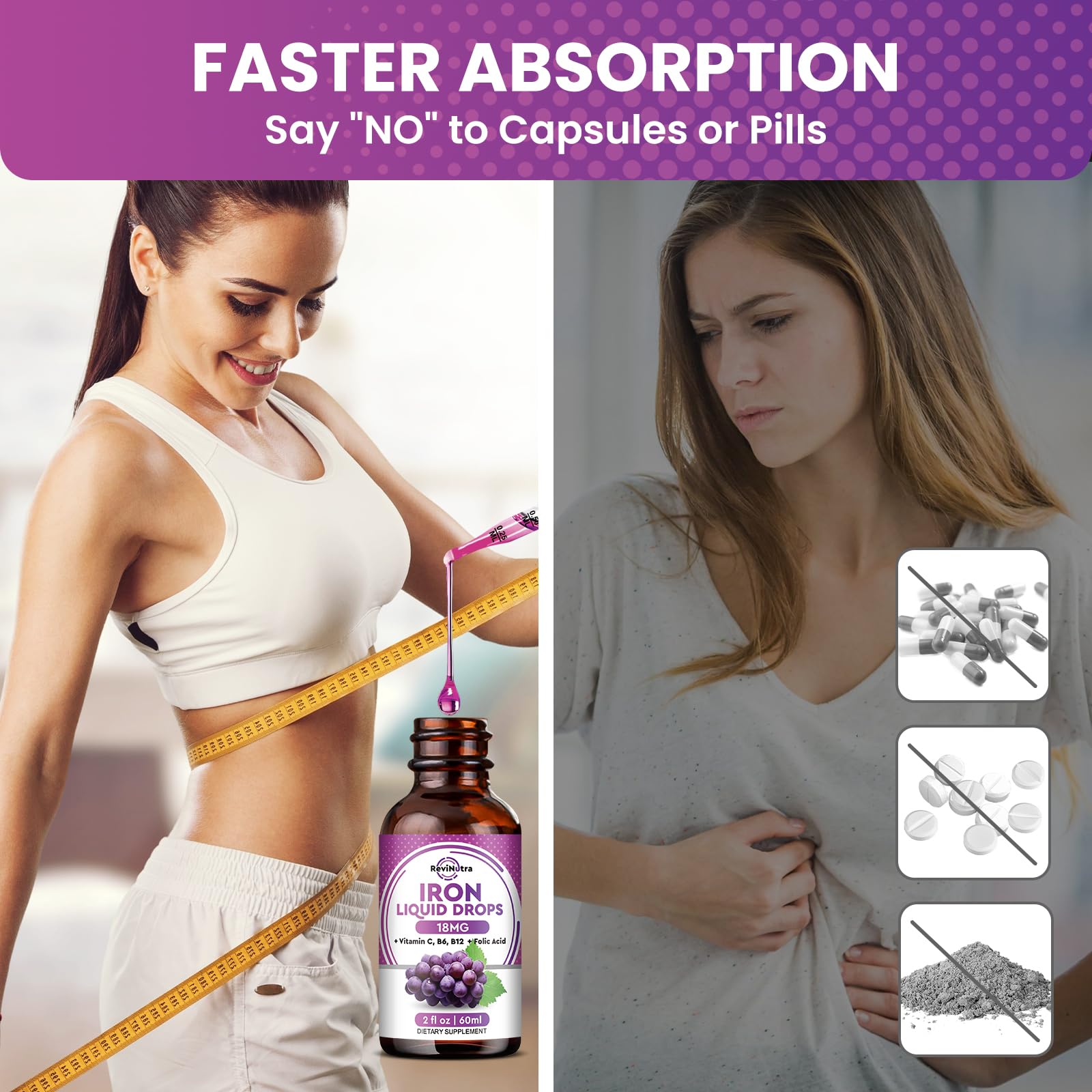 vitamin B6 and B12 iron drops