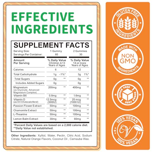 vitamin B6 and D3 enriched gummies