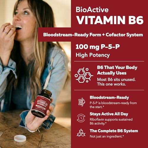 Vitamin B6 capsules for energy boost