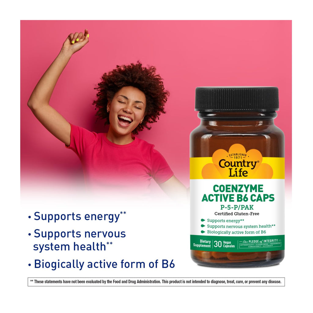 Vitamin B6 capsules for stress relief