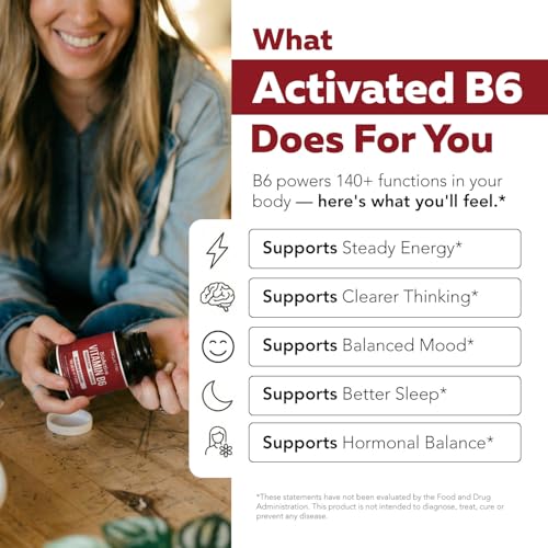 Vitamin B6 capsules for stress relief
