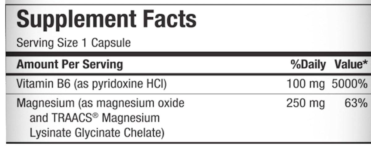 Vitamin B6 enriched magnesium for better sleep