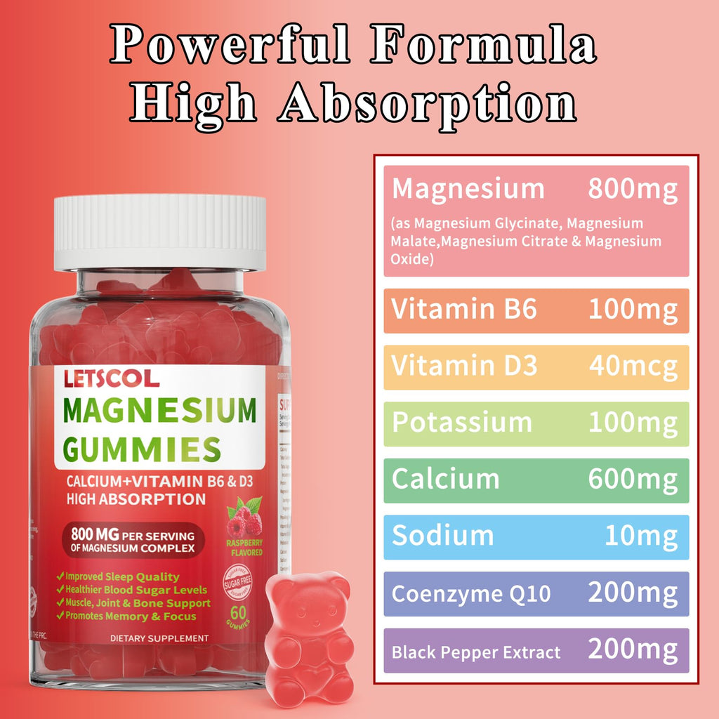 vitamin B6 enriched magnesium gummies