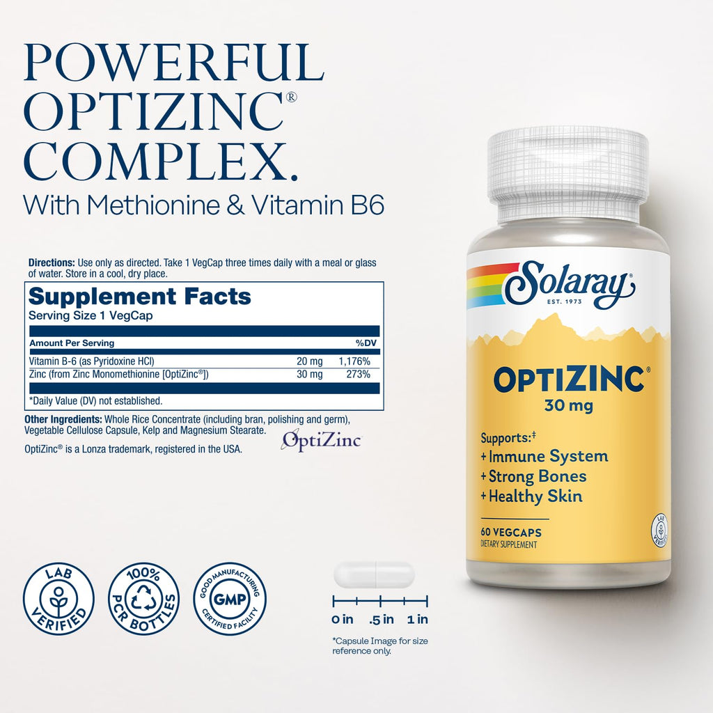 Vitamin B6 enriched zinc capsules