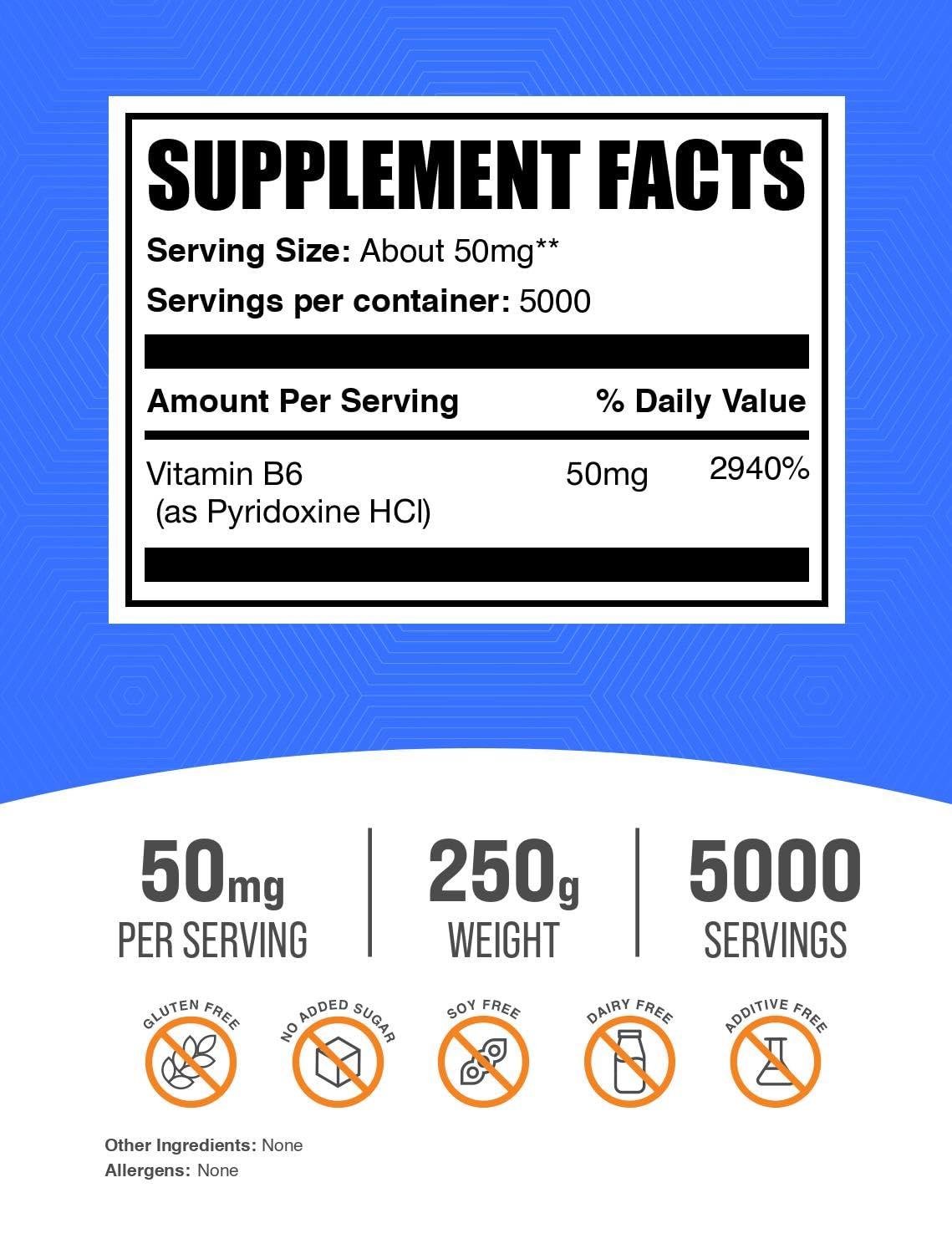 Vitamin B6 for energy metabolism