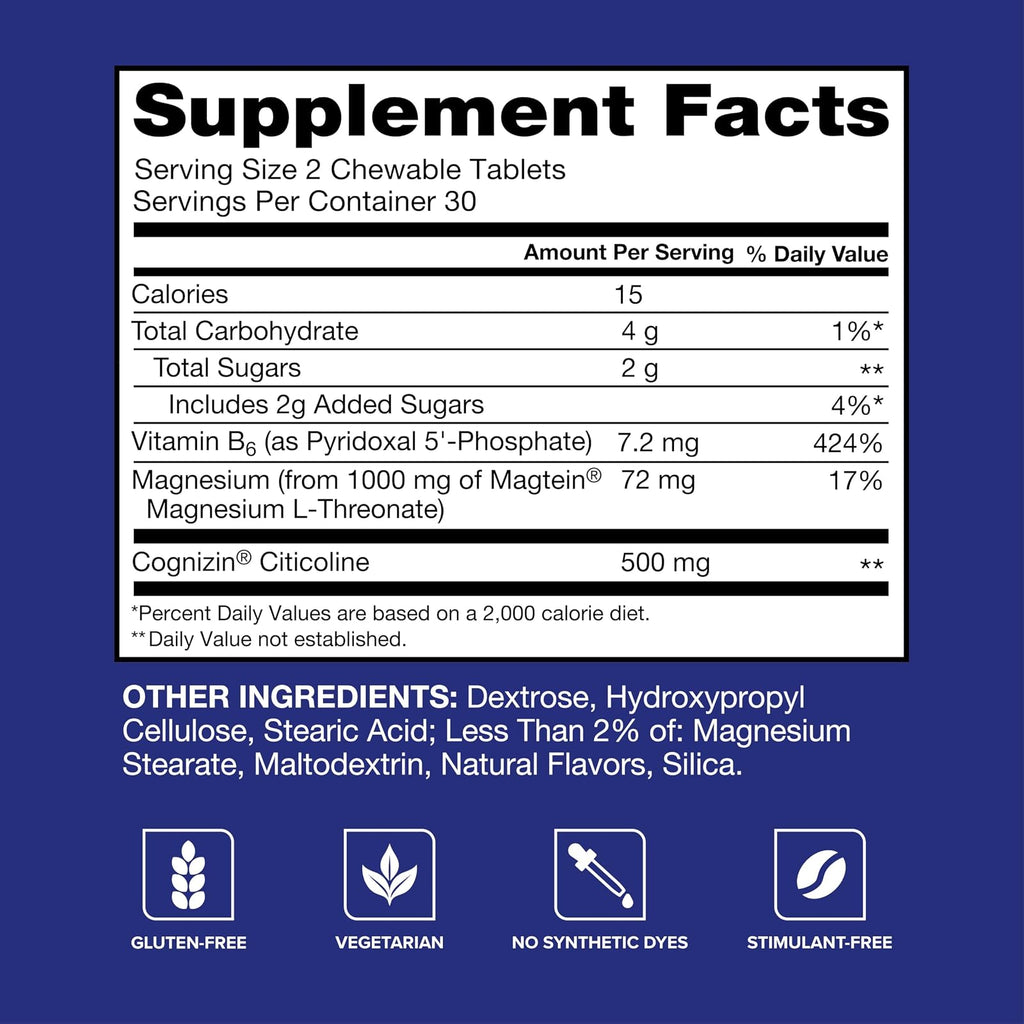 Vitamin B6 for memory support