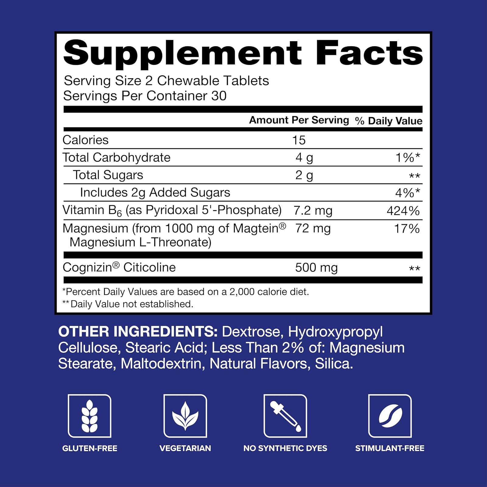 Vitamin B6 for memory support