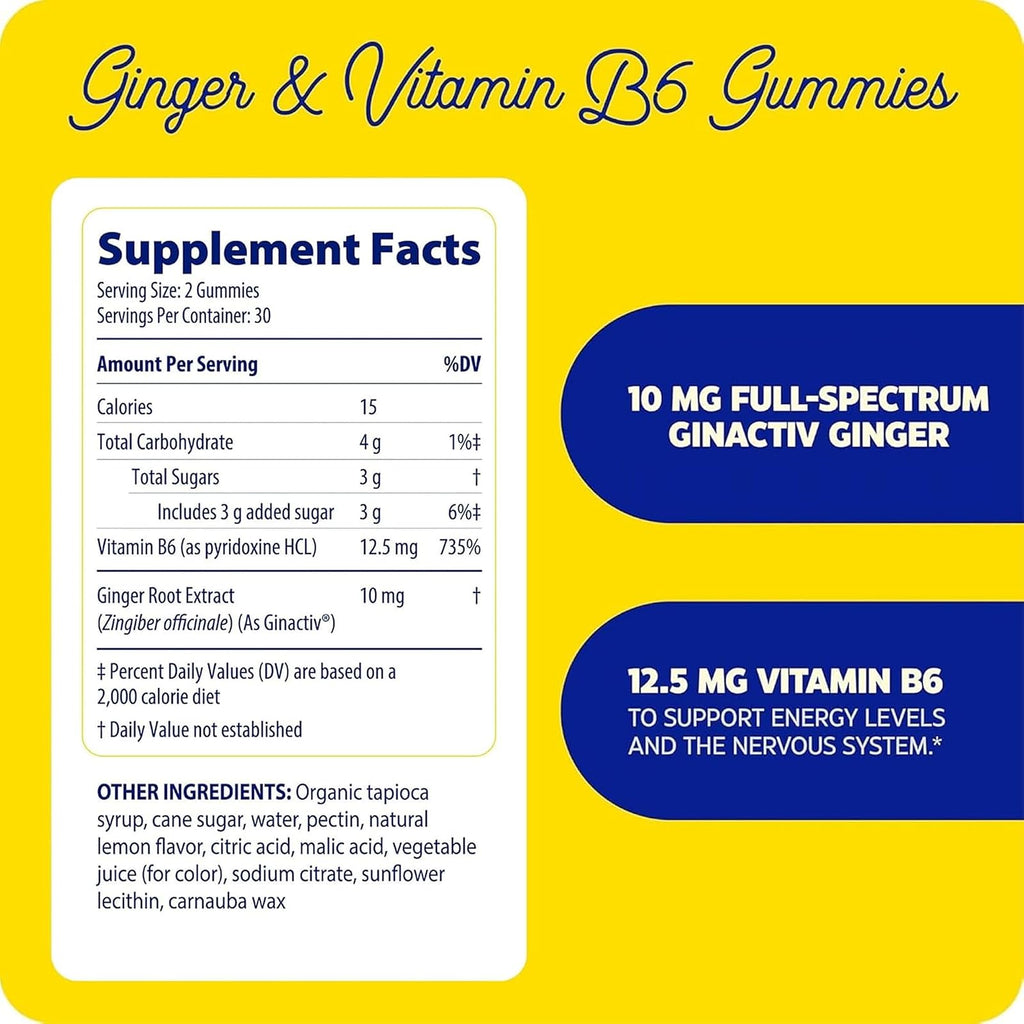 Vitamin B6 gummies for energy support