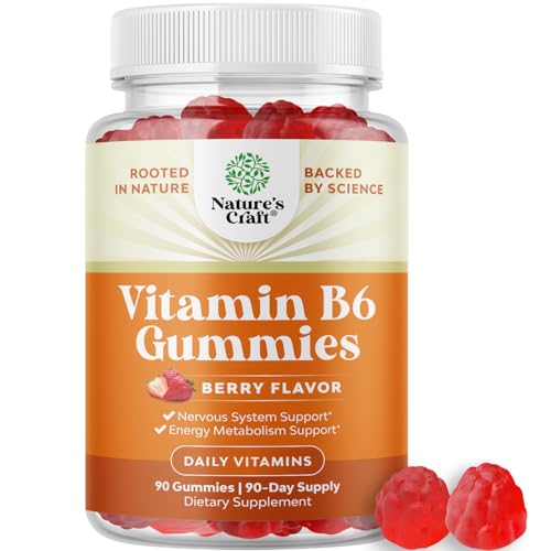 Vitamin B6 gummies for energy support