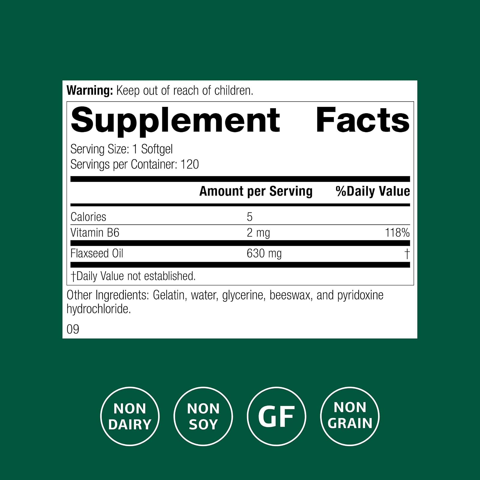 Vitamin B6 softgels for energy