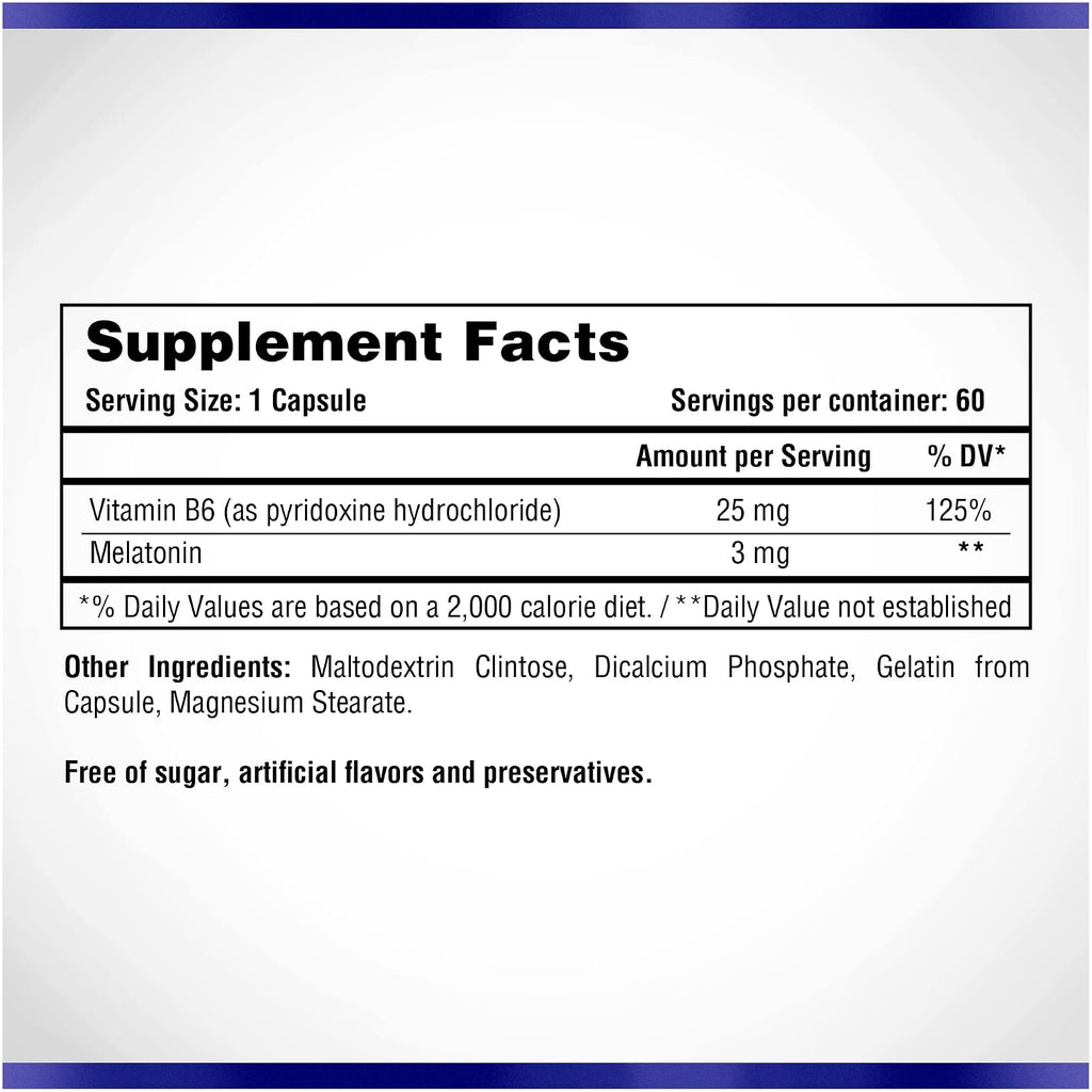 Vitamin B6 supplement for better mood