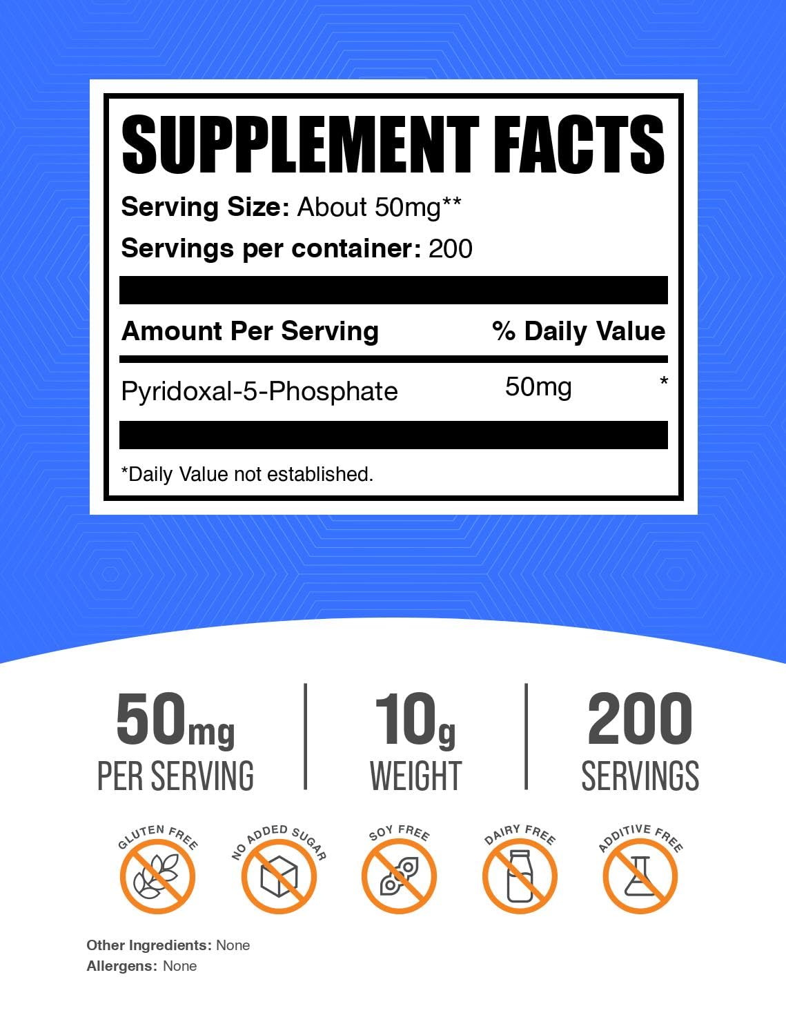 Vitamin B6 supplement for energy
