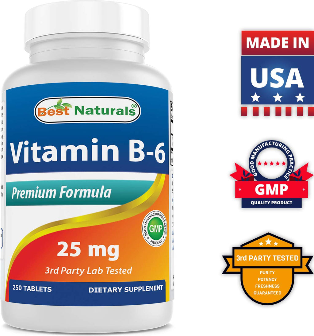Vitamin B6 tablets for daily wellness