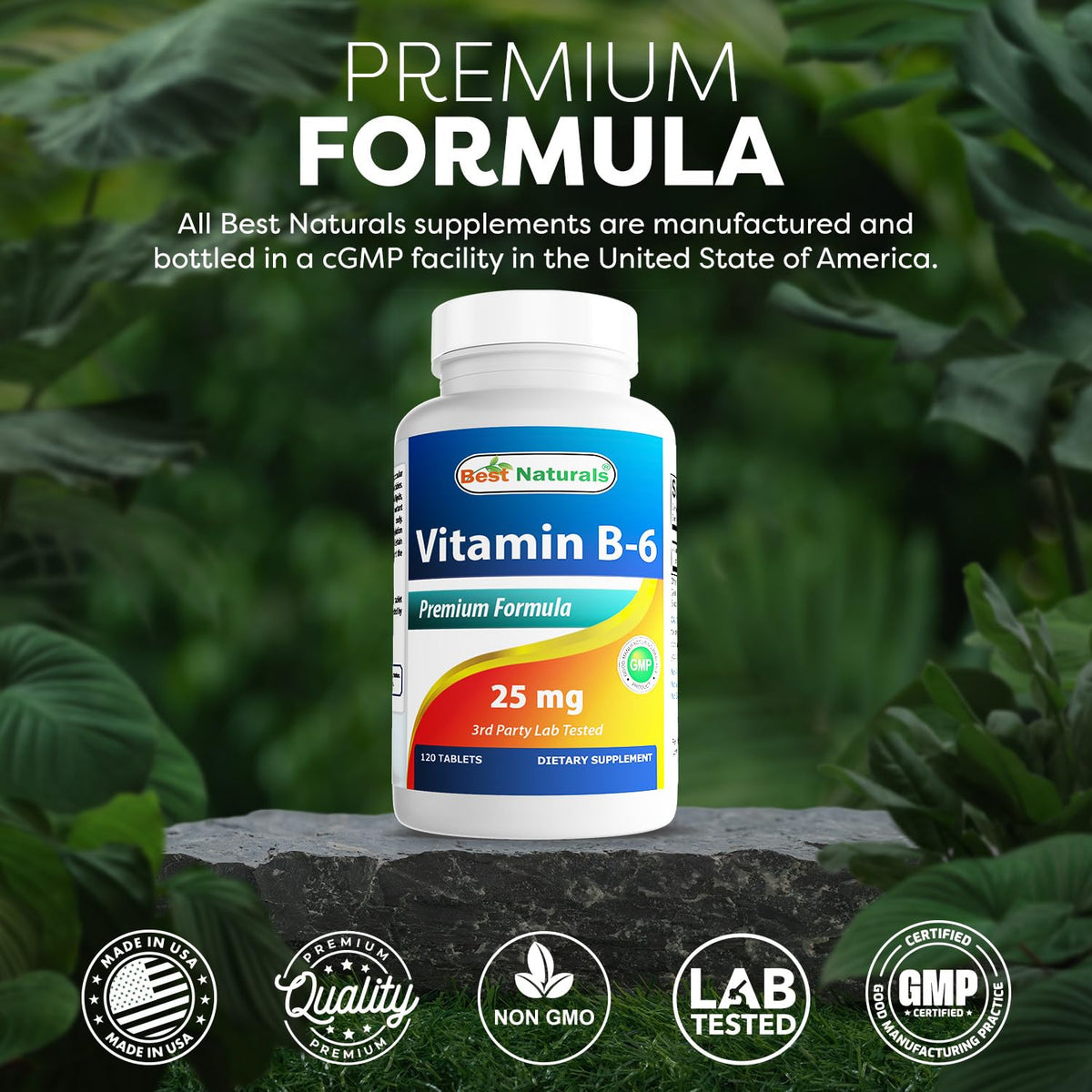 Vitamin B6 tablets for stress relief