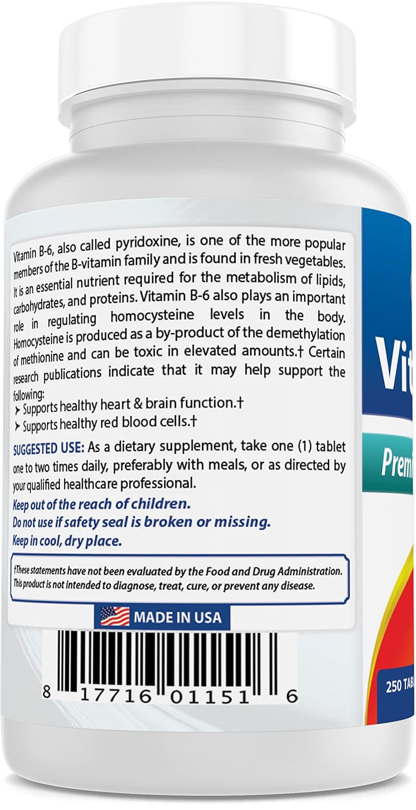 Vitamin B6 to reduce fatigue