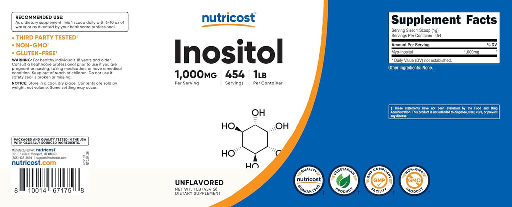 Vitamin B8 Inositol for cognitive function