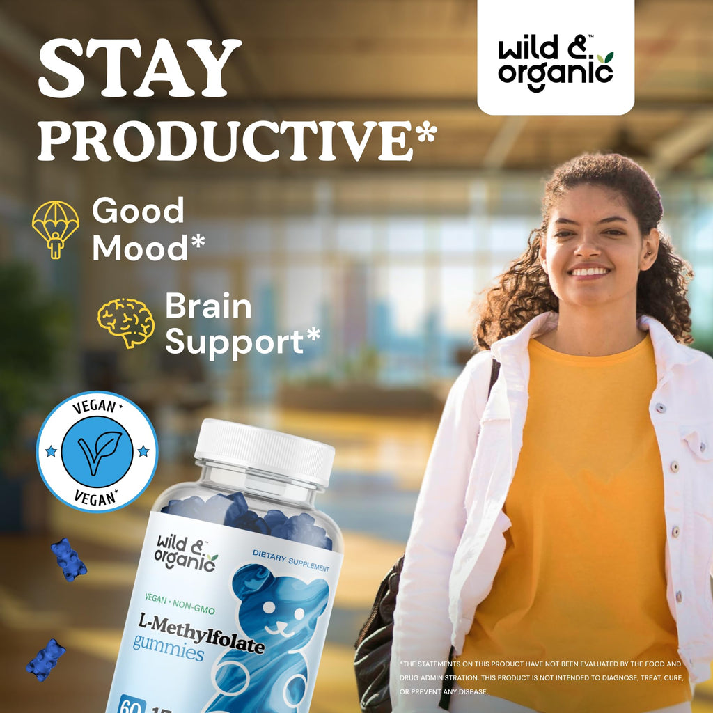 Vitamin B9 gummies for brain support