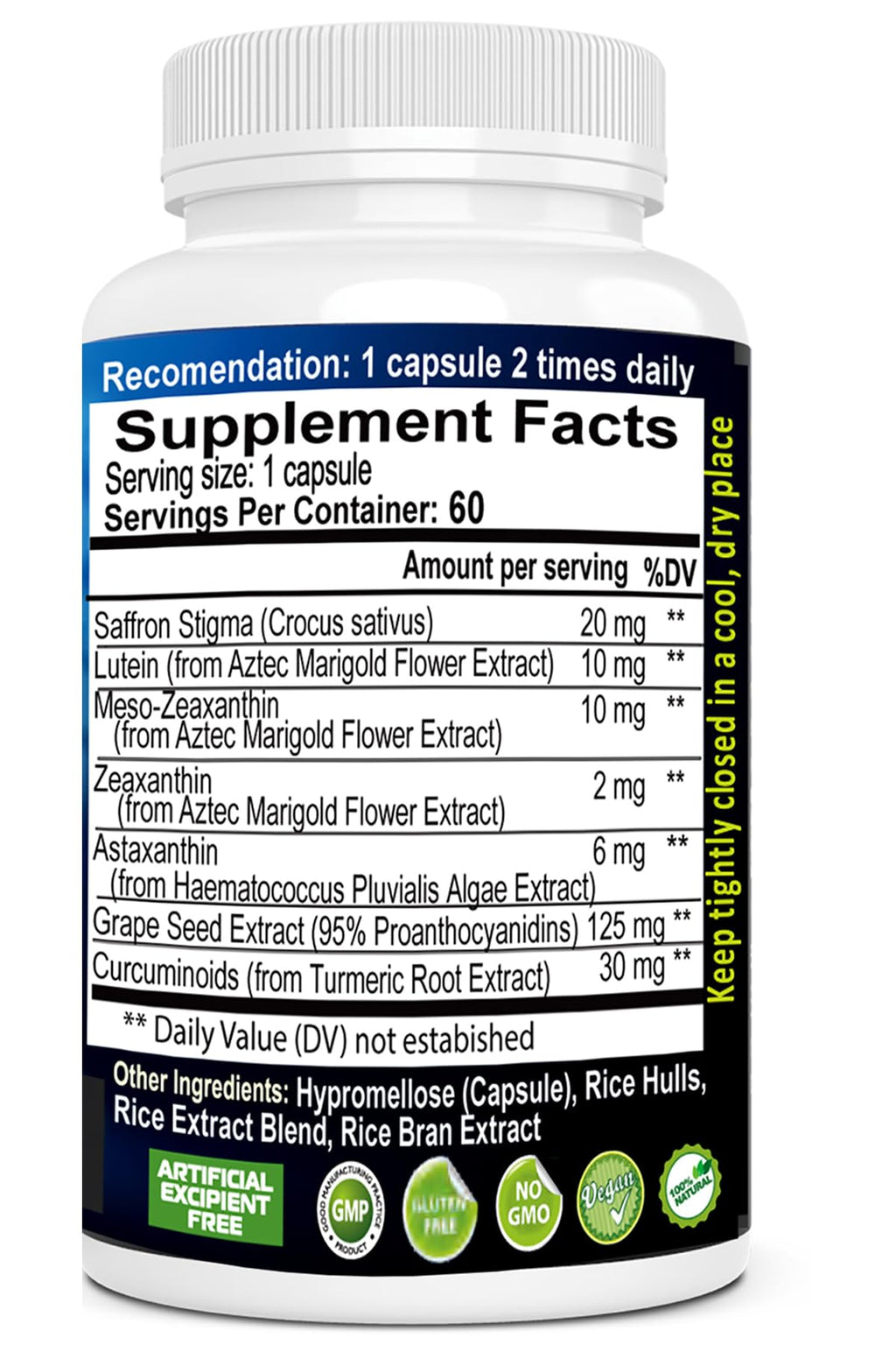 vitamin blend for better eyesight
