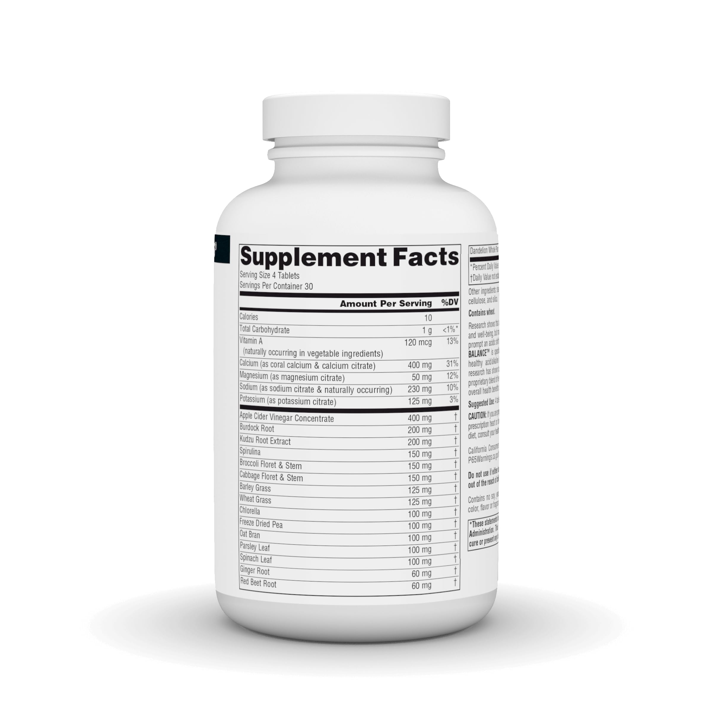 vitamin blend for optimal pH levels