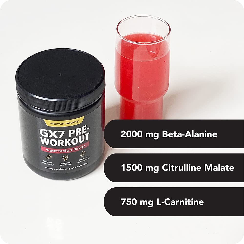 Vitamin Bounty Gx7 pre-workout supplement