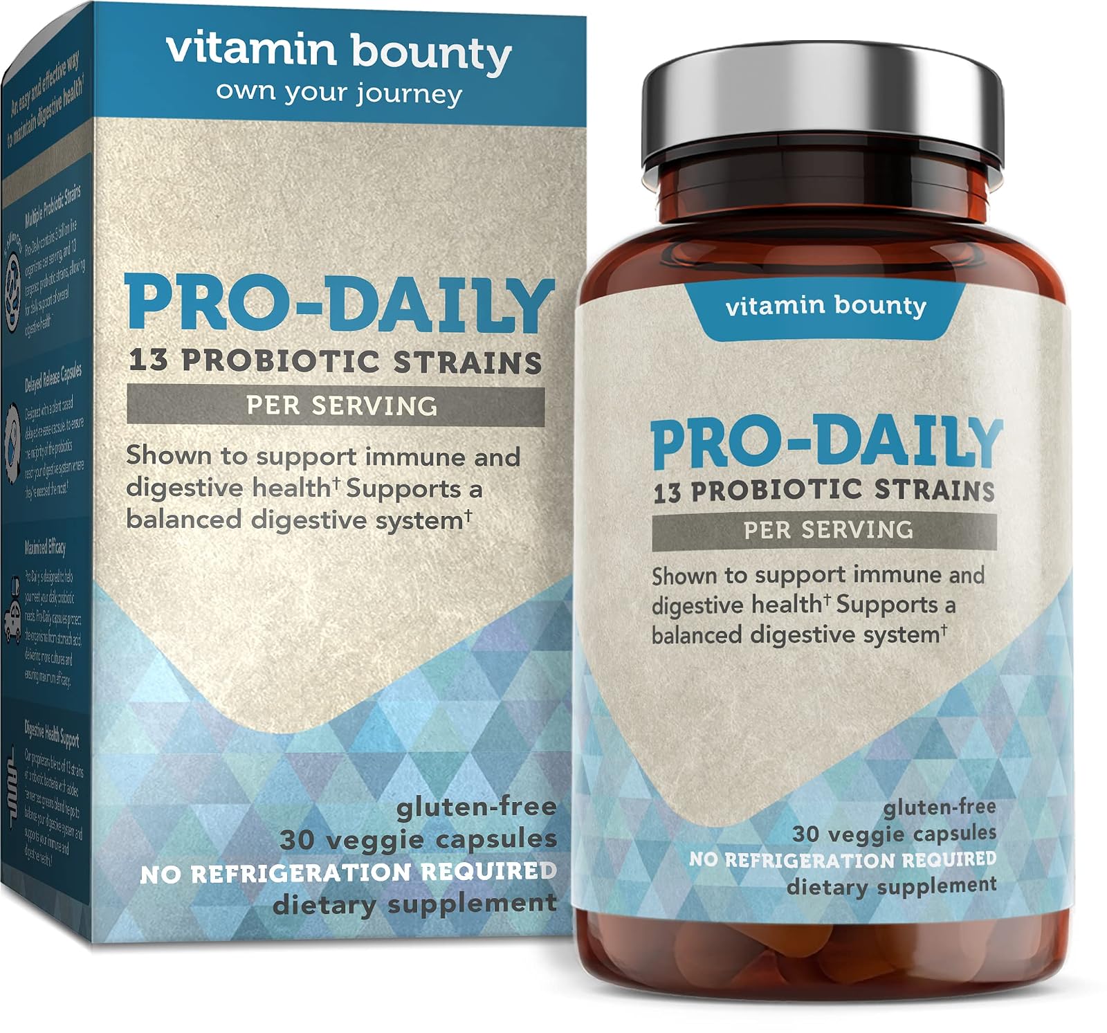 Vitamin Bounty probiotics for daily health