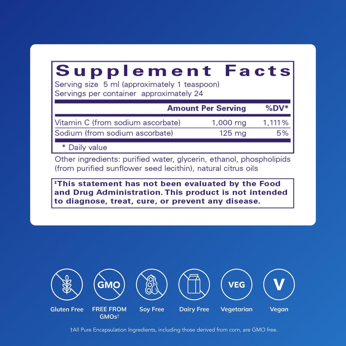 Vitamin C 1000mg for antioxidant protection
