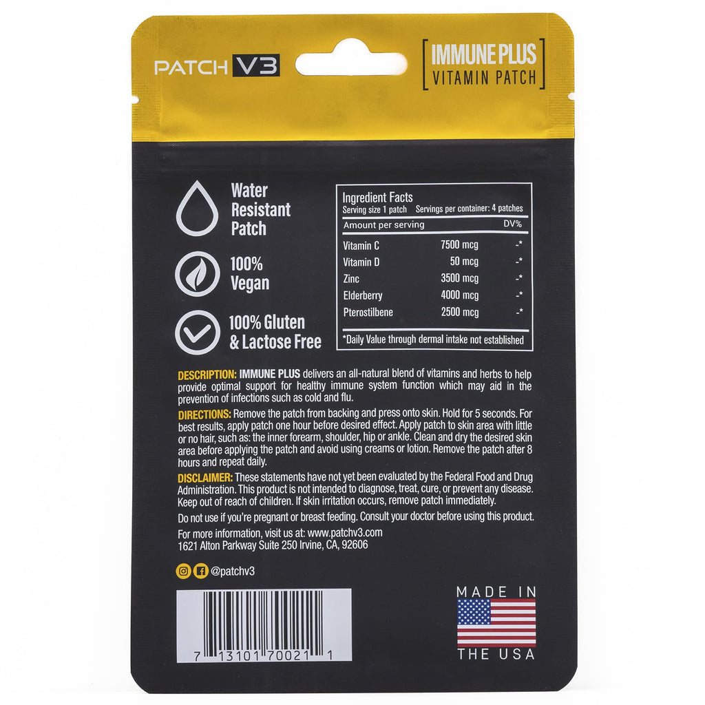 Vitamin C and D elderberry patches