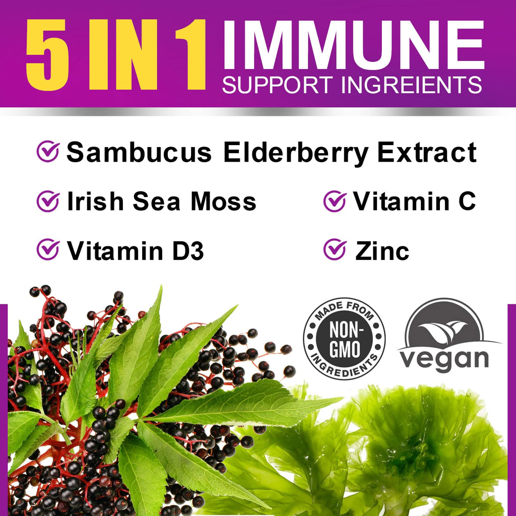 vitamin C and D3 elderberry gummies
