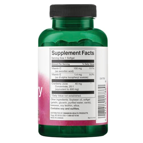 vitamin C and E cranberry supplement