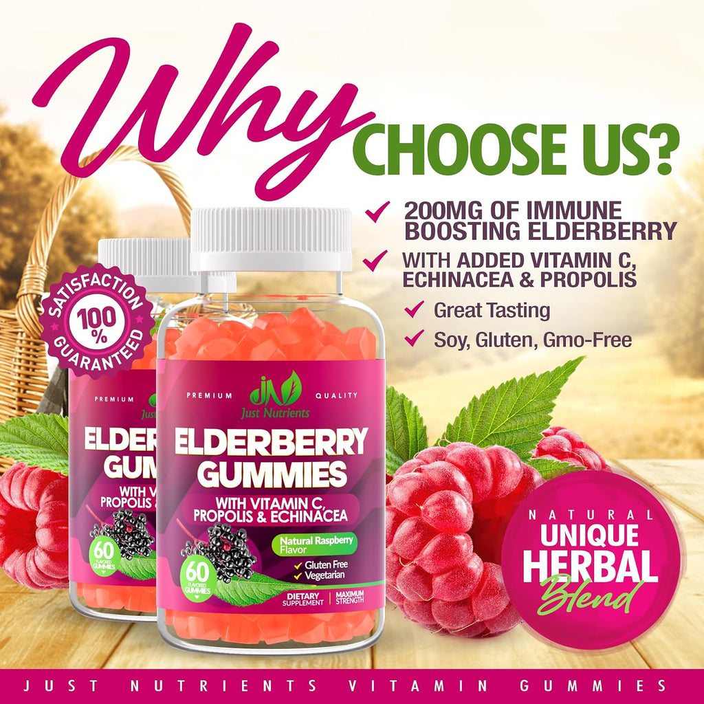 Vitamin C and Echinacea elderberry supplement