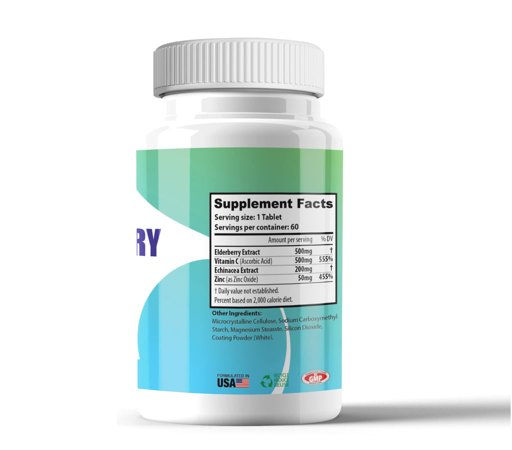 Vitamin C and elderberry supplement