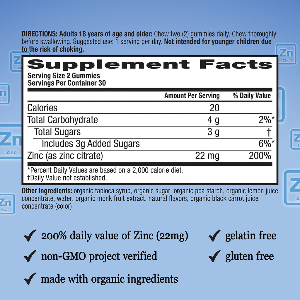 Vitamin C and zinc benefits