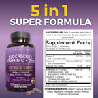 Vitamin C and zinc capsules
