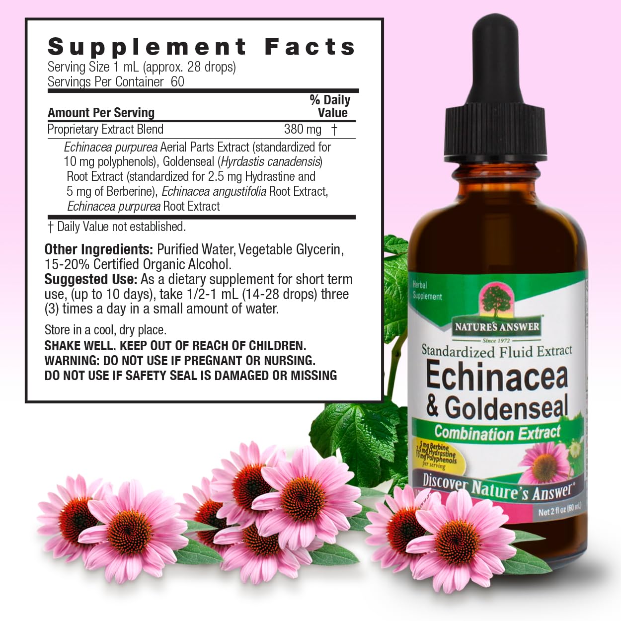 Vitamin C and zinc echinacea blend