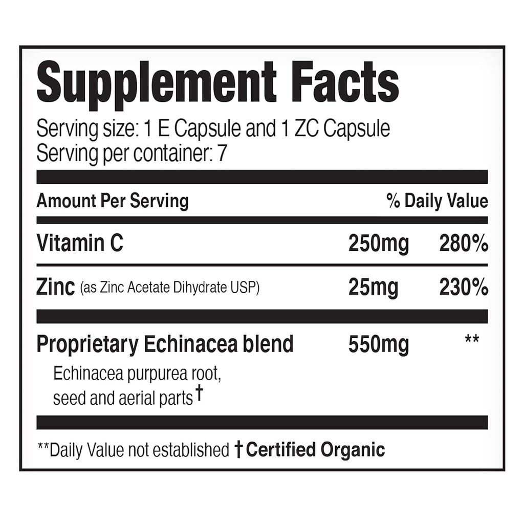 vitamin C and zinc echinacea blend
