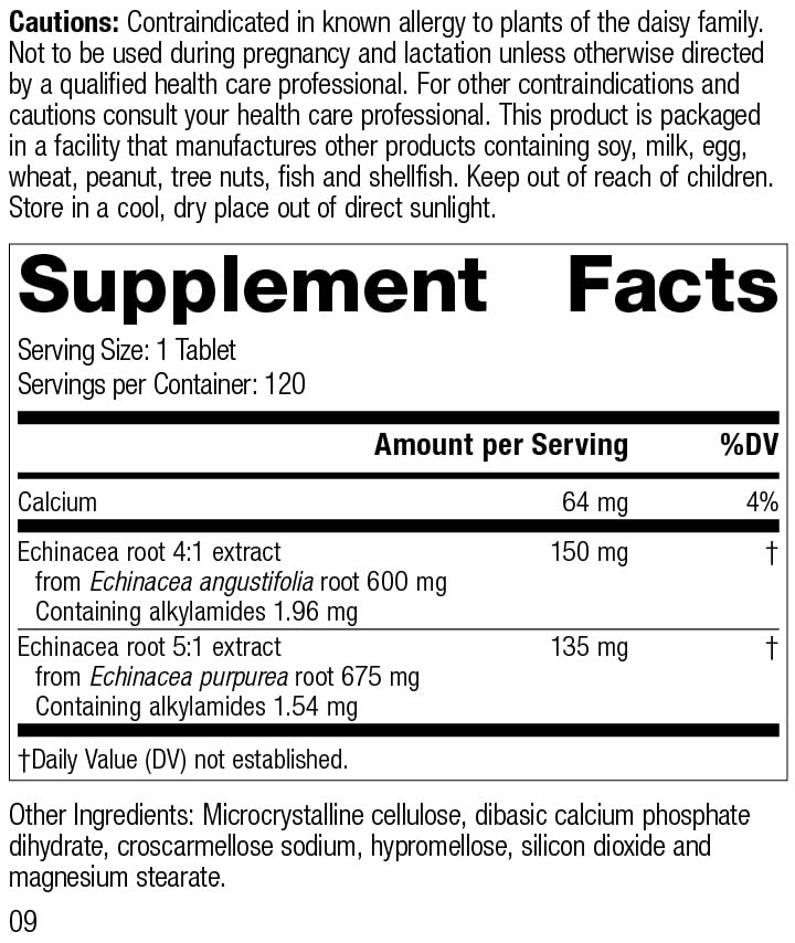 vitamin C and zinc echinacea supplement