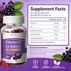 Vitamin C and zinc elderberry gummies