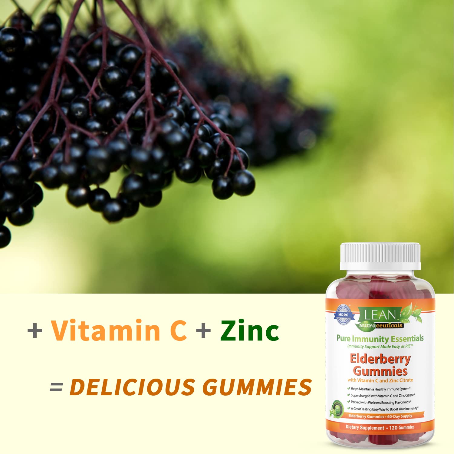 vitamin C and zinc elderberry gummies