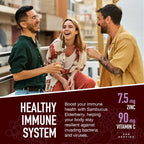 Vitamin C and zinc elderberry supplement