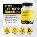 Vitamin C and zinc elderberry supplement