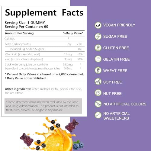 vitamin C and zinc elderberry