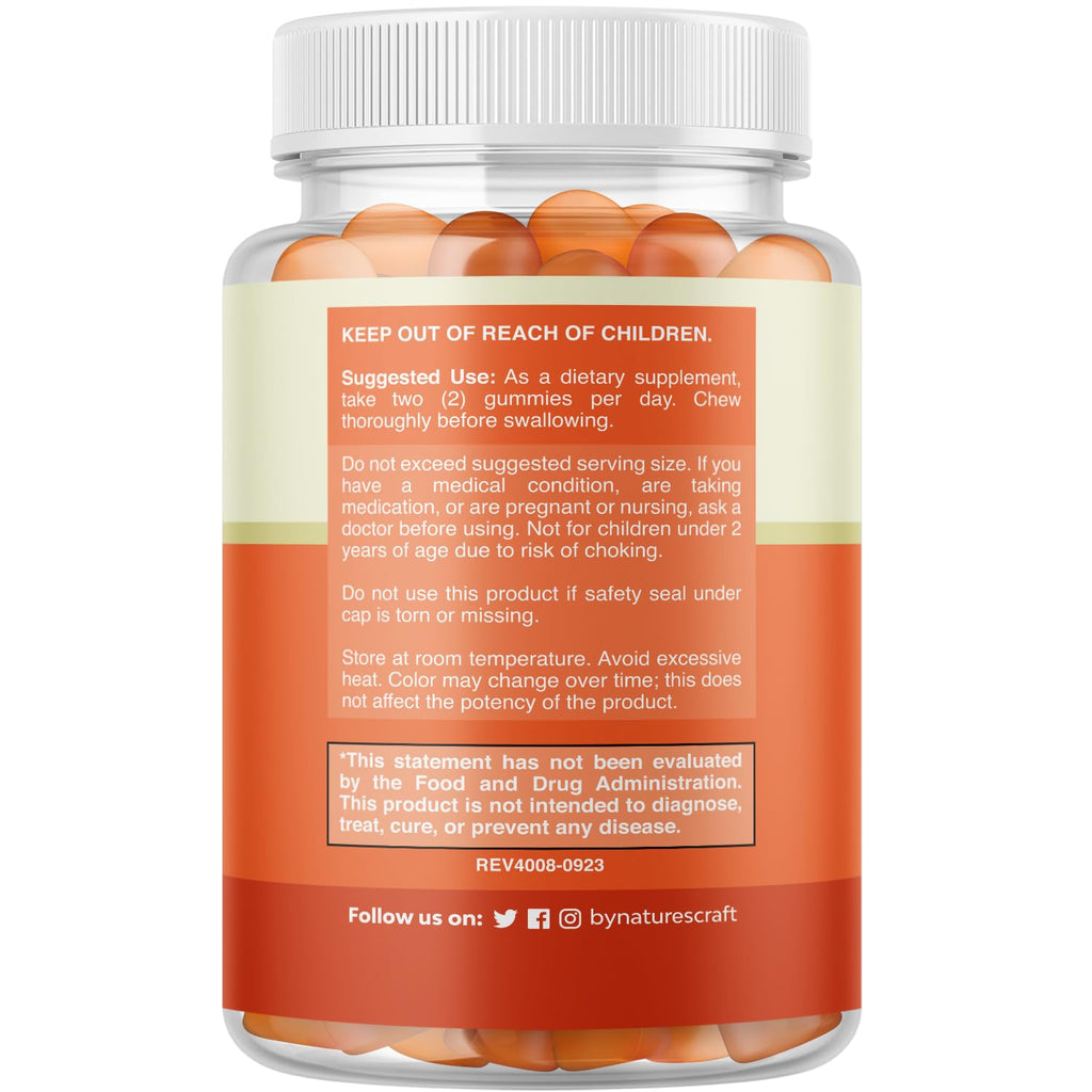 Vitamin C and Zinc gummies for health