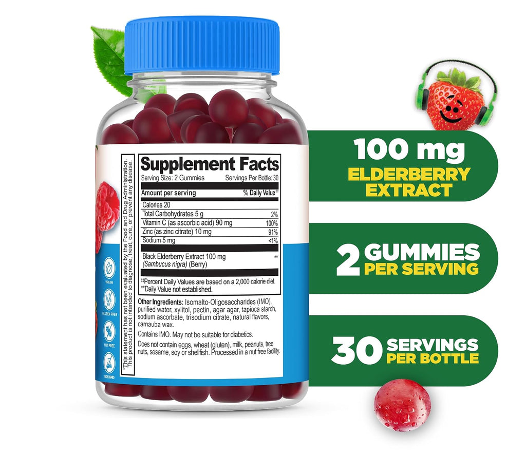 Vitamin C and zinc gummies