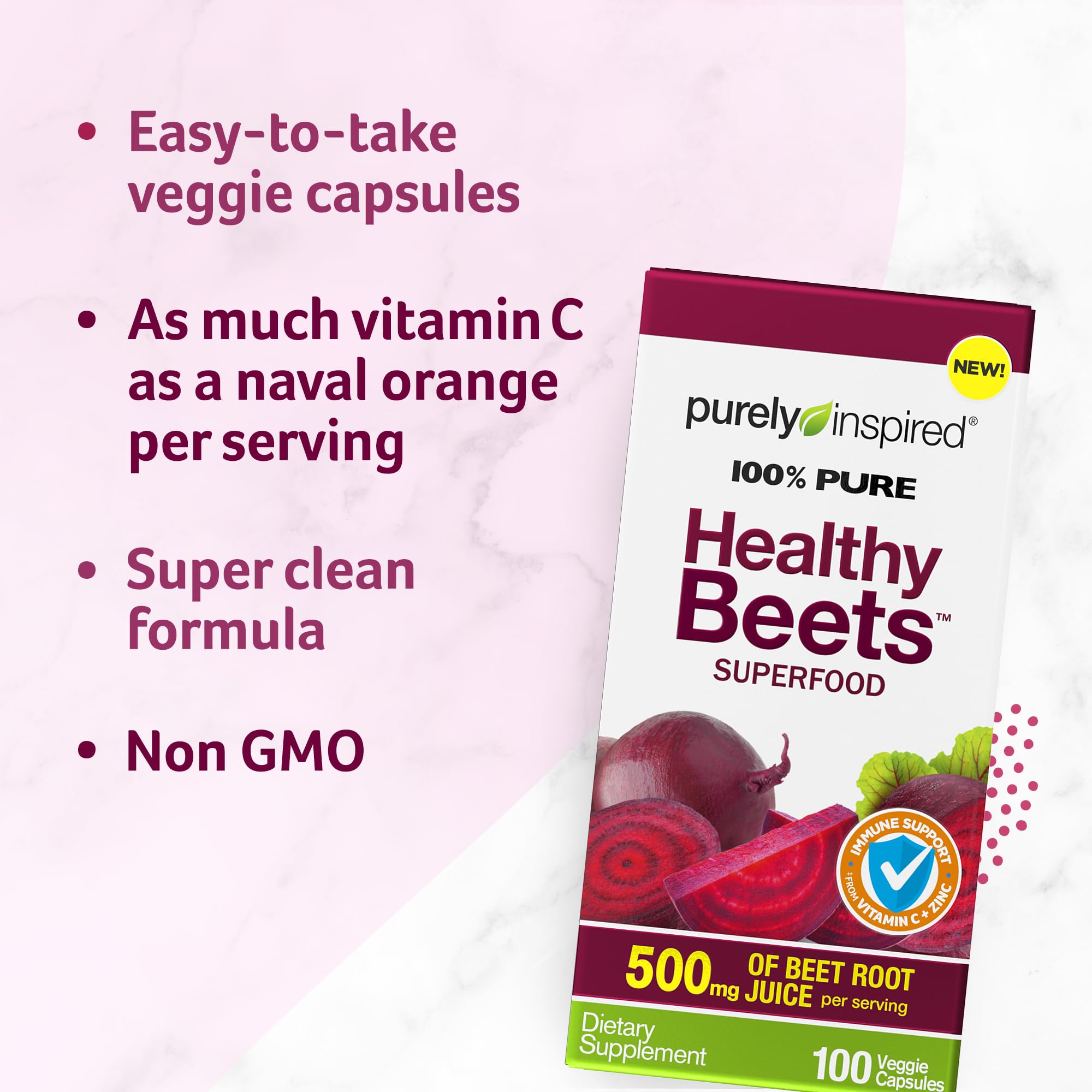 Vitamin C and zinc immune support