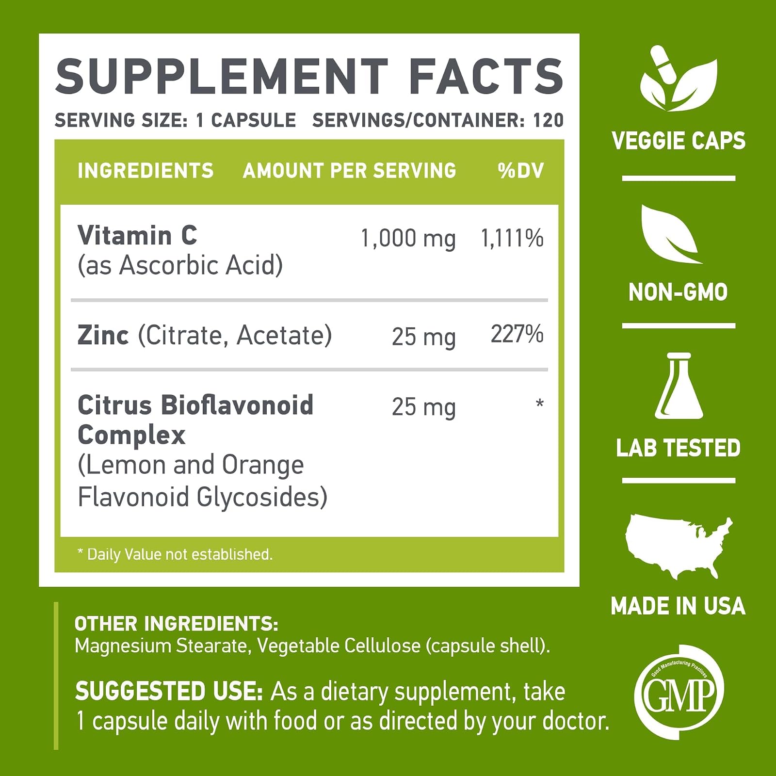 vitamin c and zinc supplement