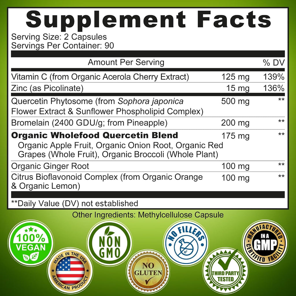 vitamin c boost with quercetin
