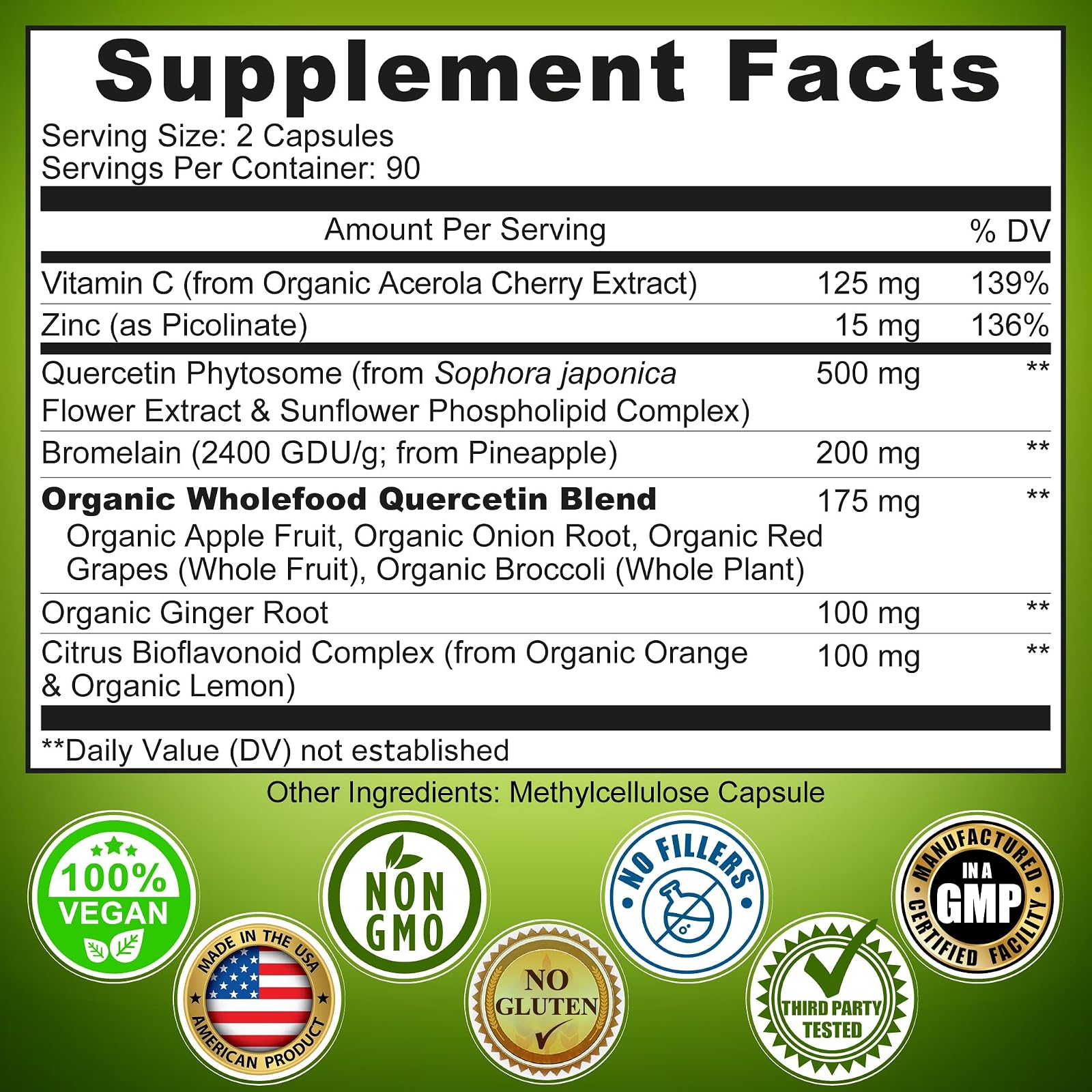 vitamin c boost with quercetin