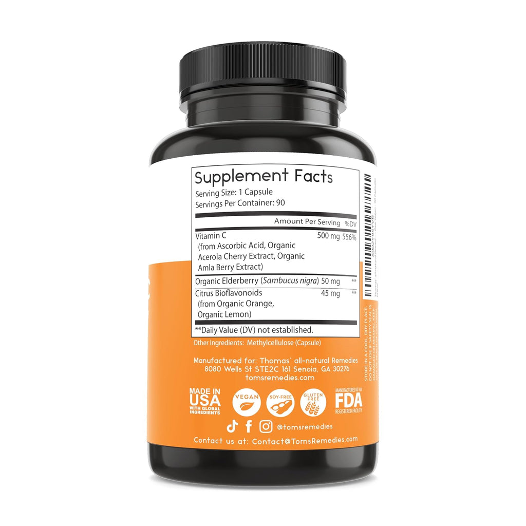 vitamin C capsules for antioxidant protection