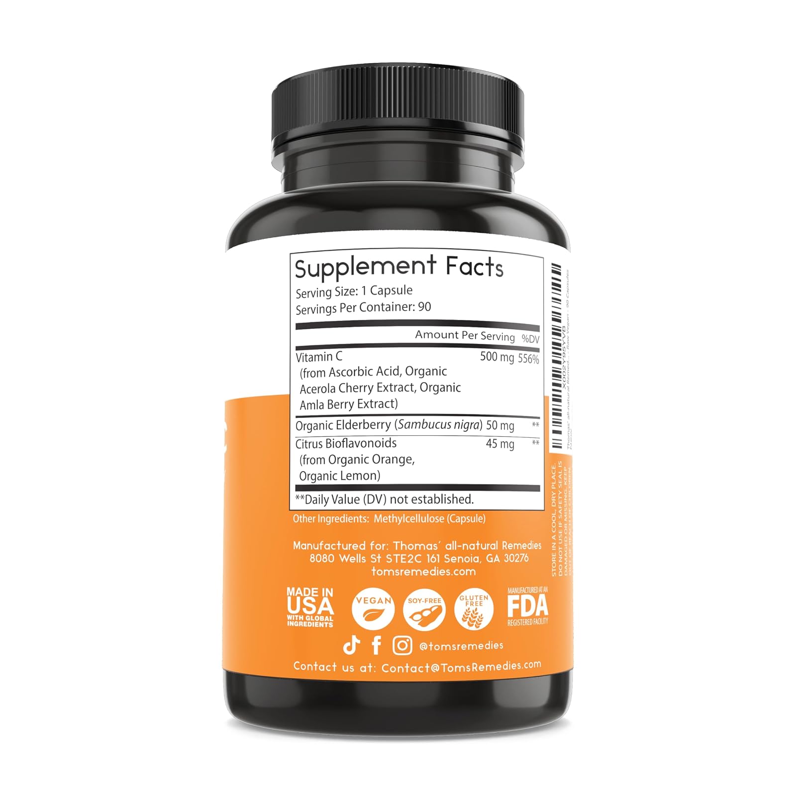 vitamin C capsules for antioxidant protection